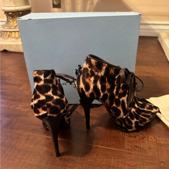 Lanvin | Shoes | Lanvin Leopard Print Platform Boots Sz38 New With Box ...